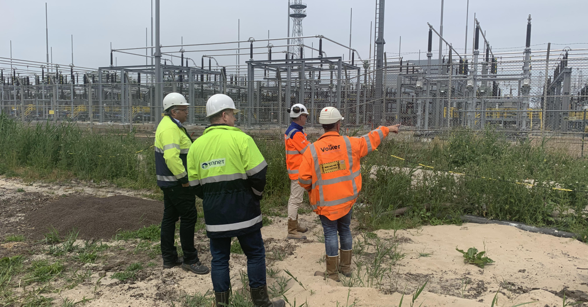 Volker-ES en TenneT lopen gezamenlijk een veiligheidsronde | Hanab Energy Solutions